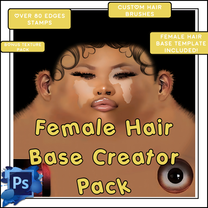 MHU Female Hair Base Creator Pack – Mod Haven University